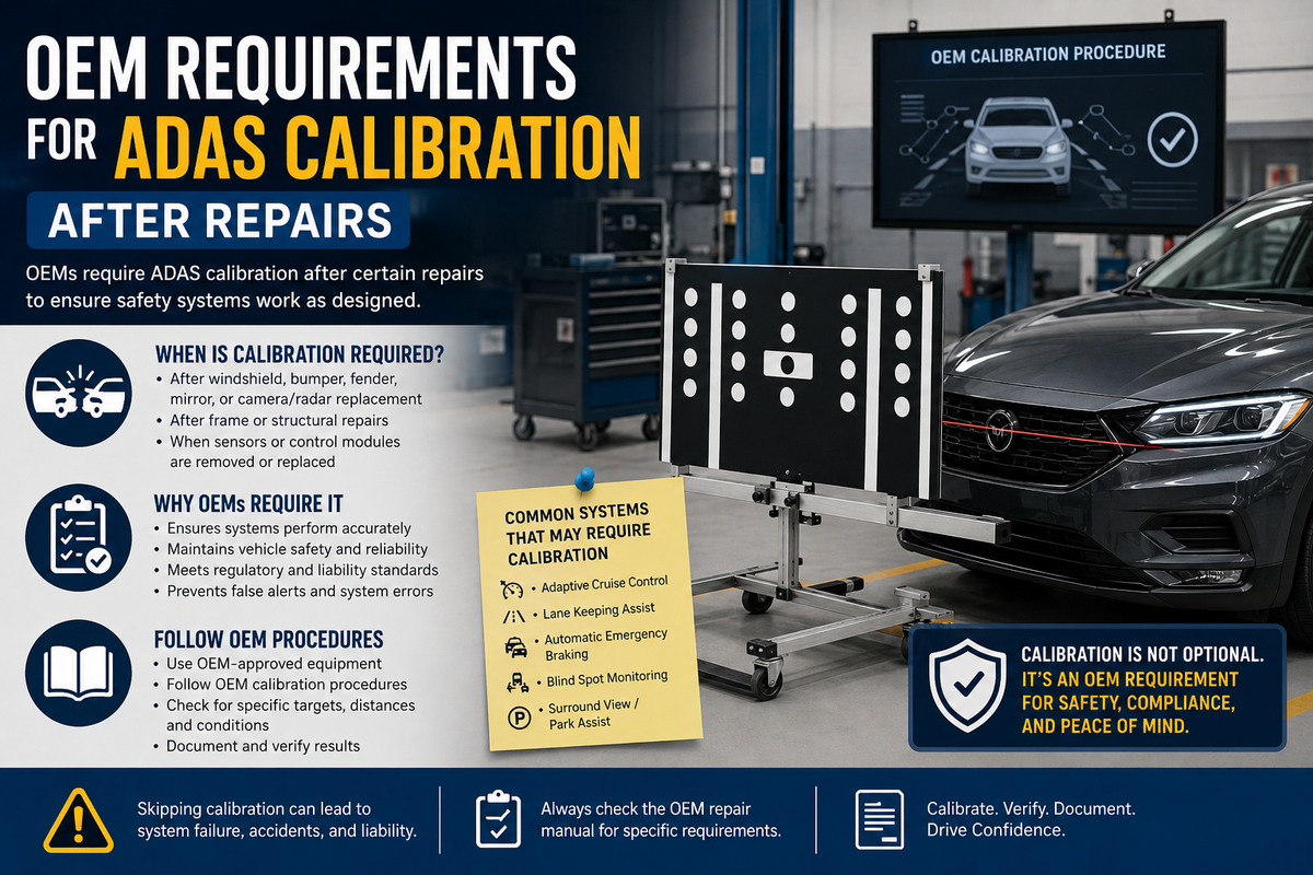 OEM Requirements for ADAS Calibration After Repairs | Complete Guide ...