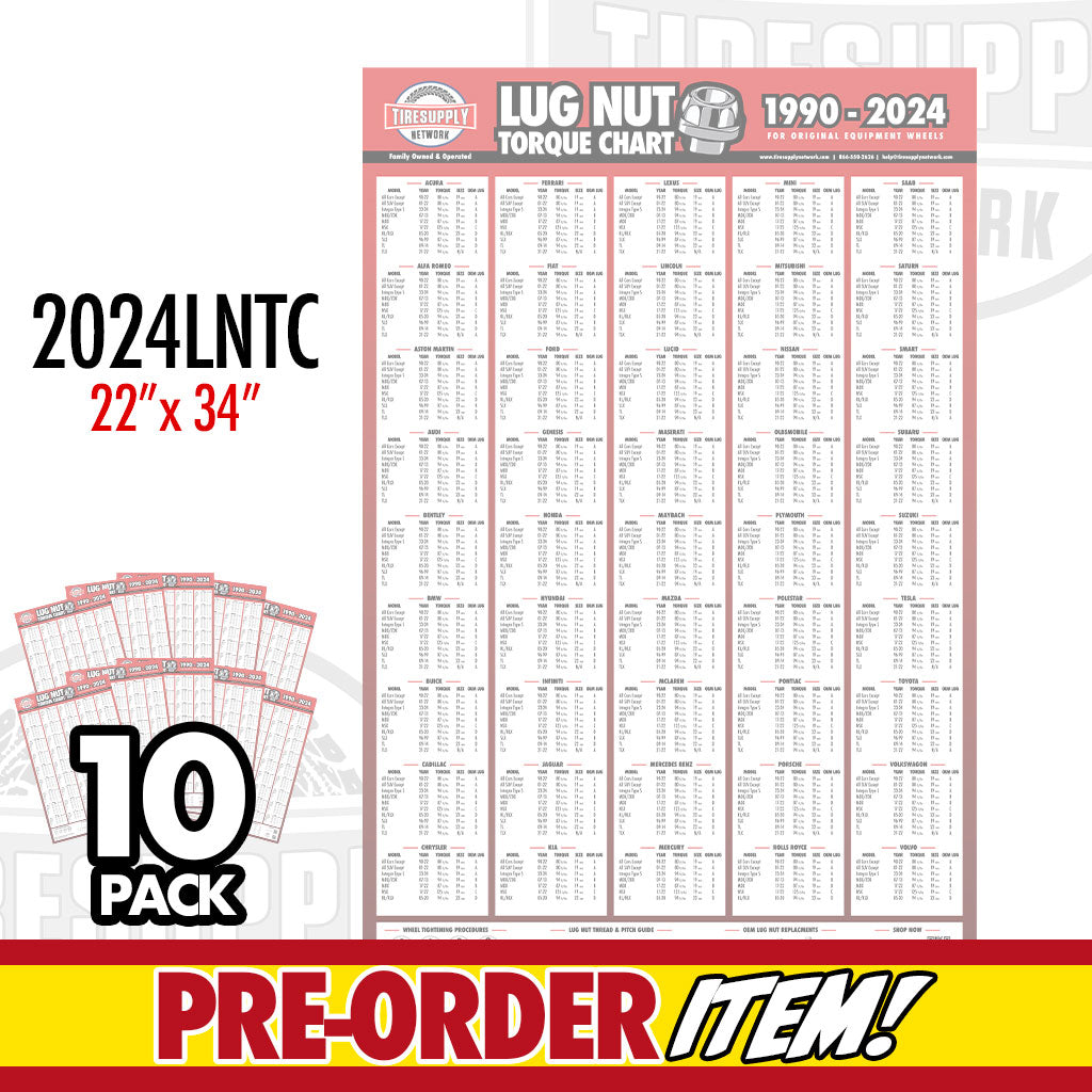 Lug Nut Torque Chart 2024 Version - Tire Supply Network