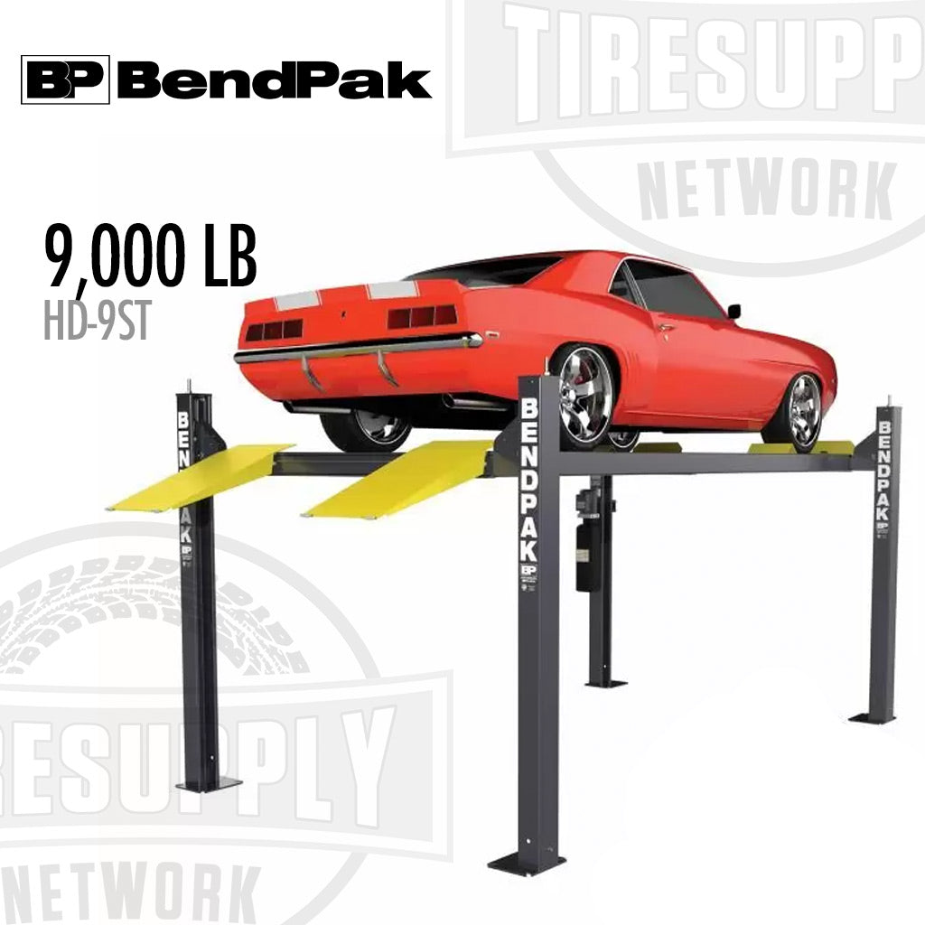 BendPak | 4-Post Lift, 9000-lb Capacity - Narrow Width - 70″ Rise - 10 ...