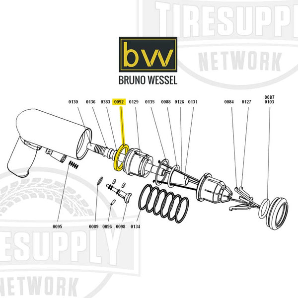 Bruno Wessel | Tire Stud Replacement Part - Piston Cup Large (0092 ...