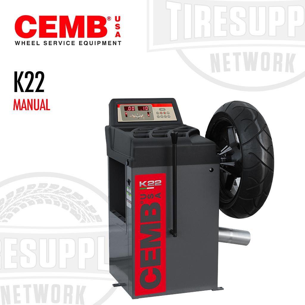 CEMB K22 | Motorcycle Wheel Balancer - Manual – Tire Supply Network