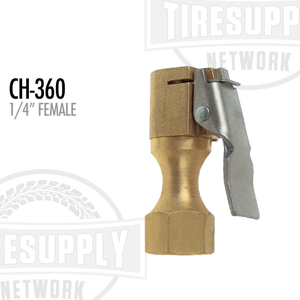 European-Style Clip-On 1/4″ Female Air Chuck (CH-360) – Tire Supply Network
