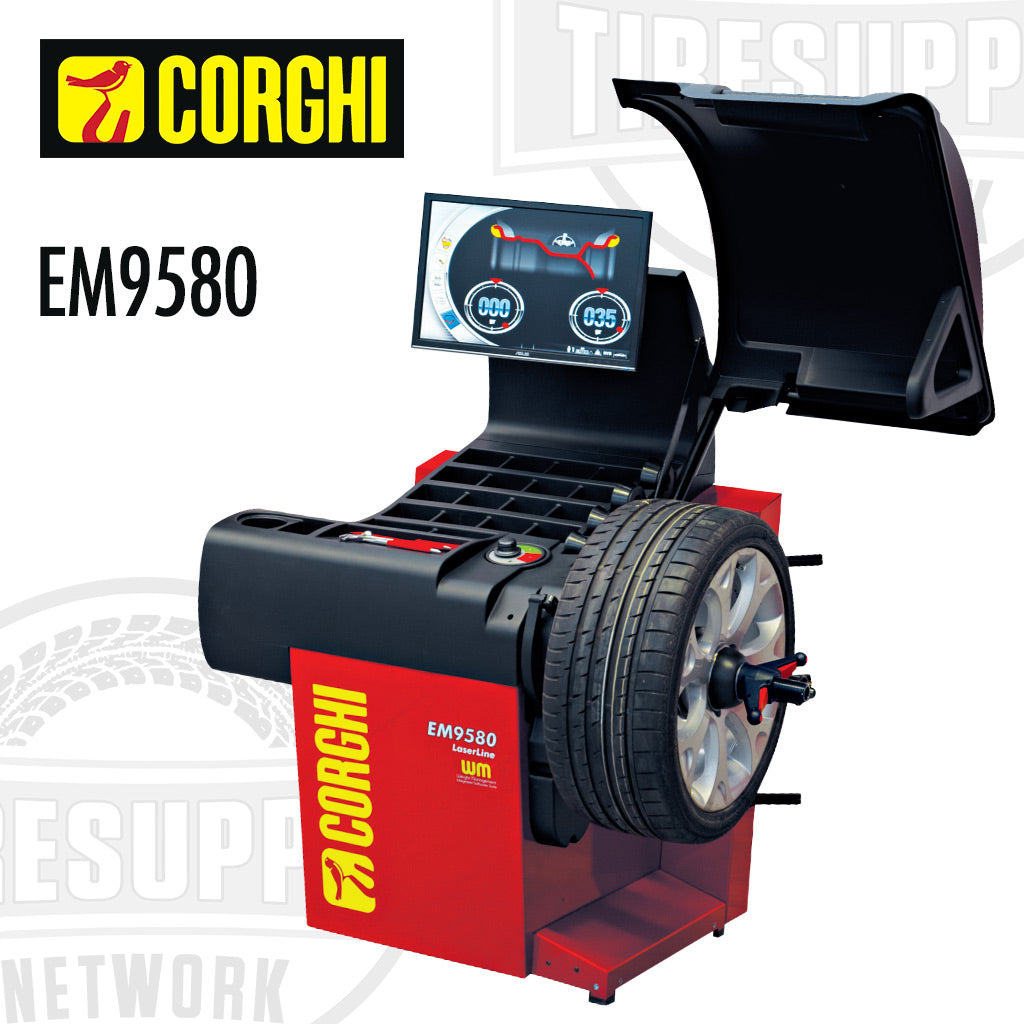 Corghi EM9580 | Plus LaserLine Wheel Balancer Graphics Display 3D Sona ...
