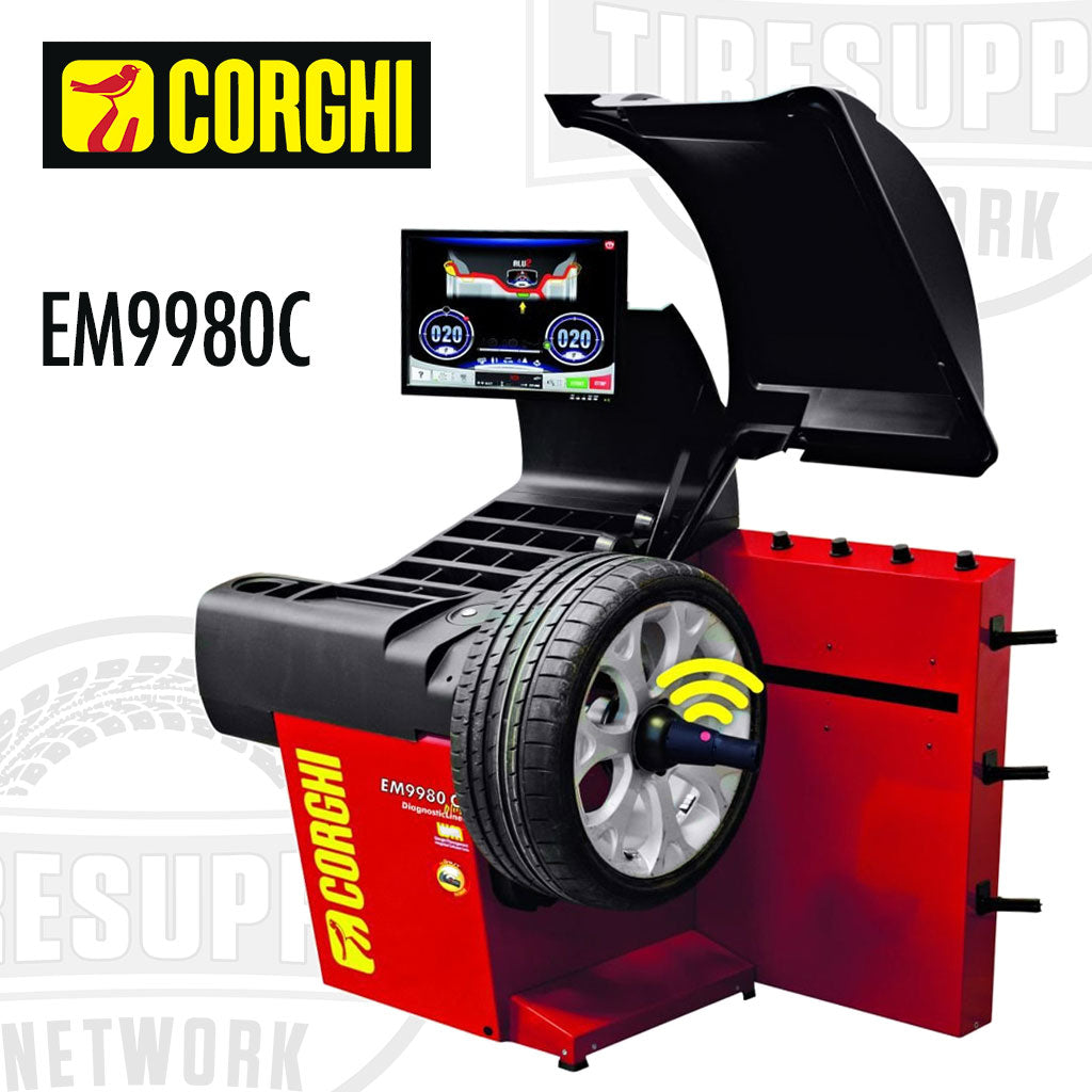 Corghi | EM9980C Plus DiagnosticLine Super-Automatic Wheel Balancer wi ...