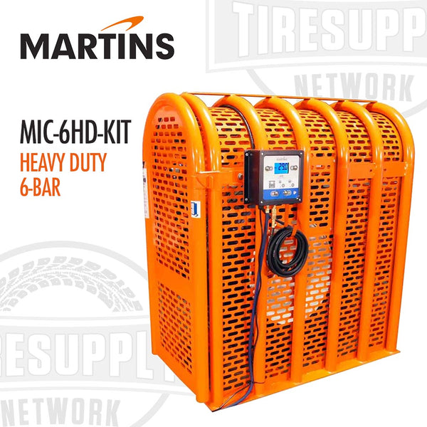Martins | Heavy Duty 6-Bar Tire Inflation Cage Kit with Inflator (MIC ...