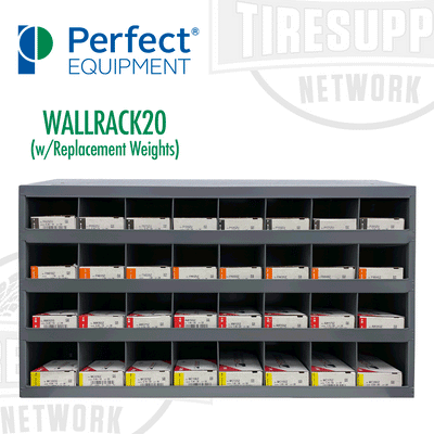 Perfect Equipment | Wheel Weight Rack: 4 Shelves - 19.25 x 34 x 8.5 Hx ...