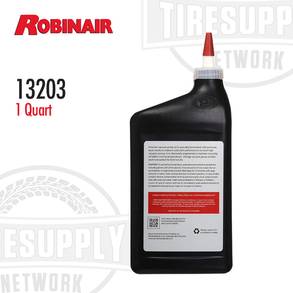 Robinair | 13203 Premium High Vacuum Pump Oil - 1 Quart (ROB13203 ...