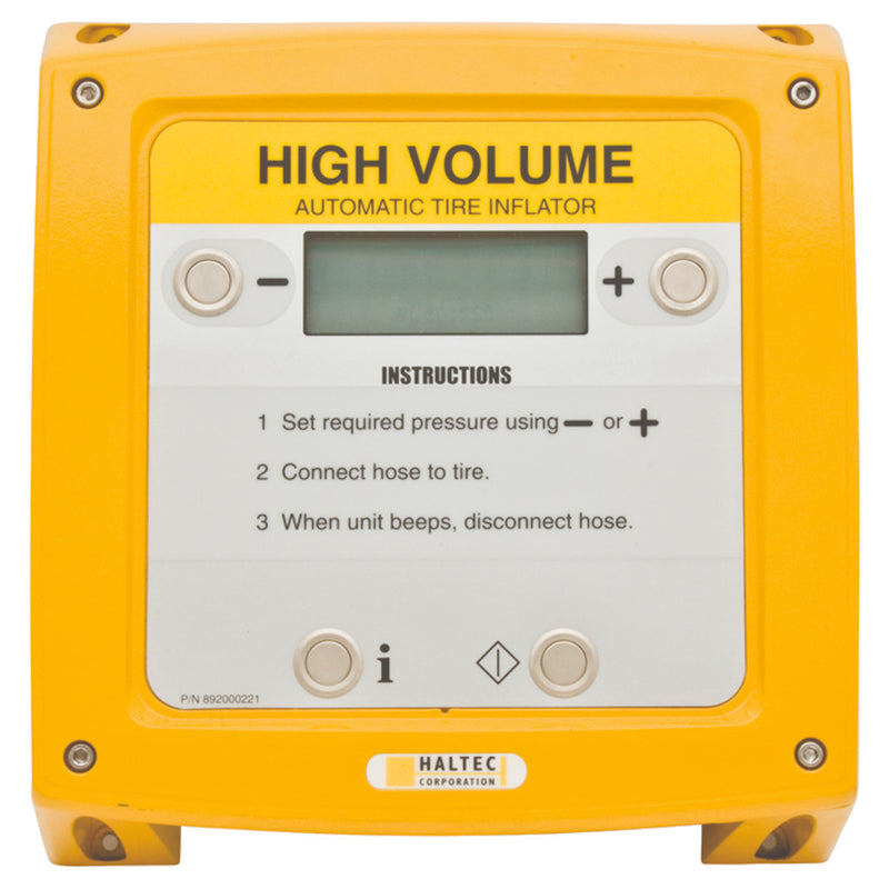 Haltec 89XDB Aluminum Wall-Mounted High Volume Automatic OTR Tire Infl ...