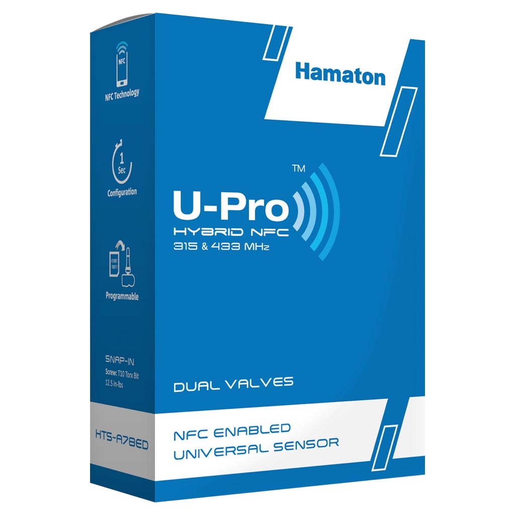 Hamaton HTS-A78ED U-Pro Hybrid NFC TPMS Sensor with Rubber Snap-In & M - Tire Supply Network
