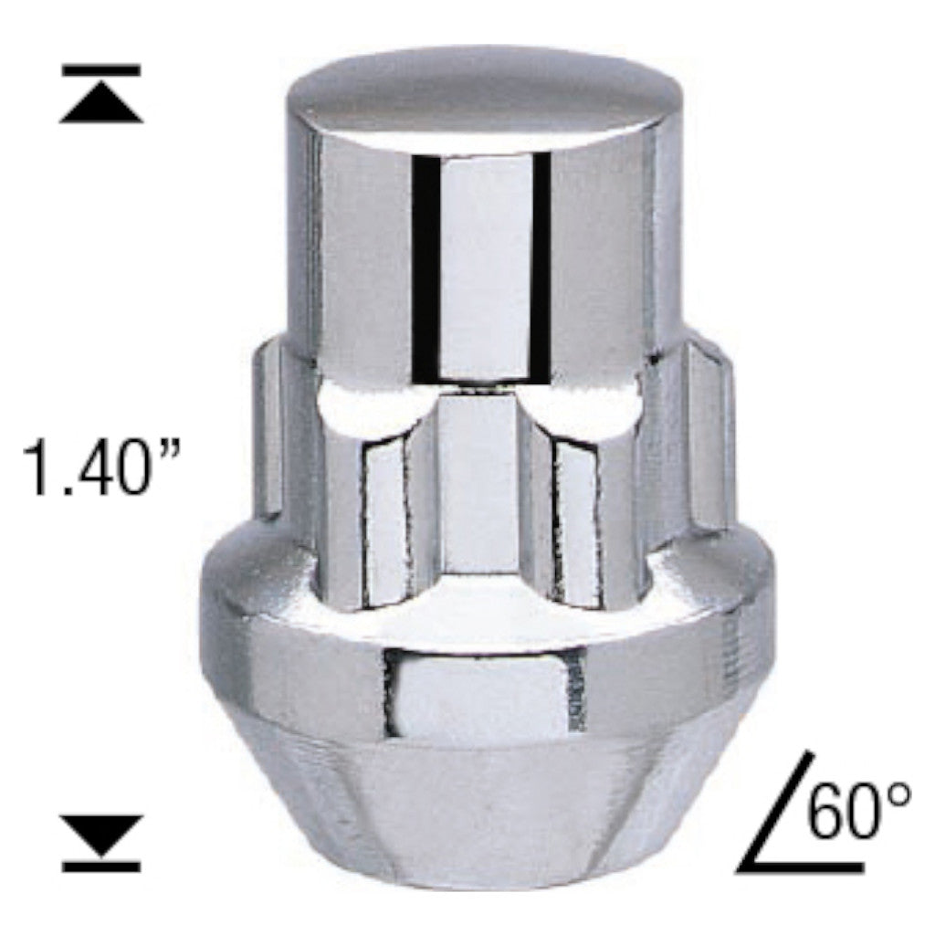 White Knight 40700S Chrome Acorn Socket Key Wheel Lock - Thread Size 1 ...